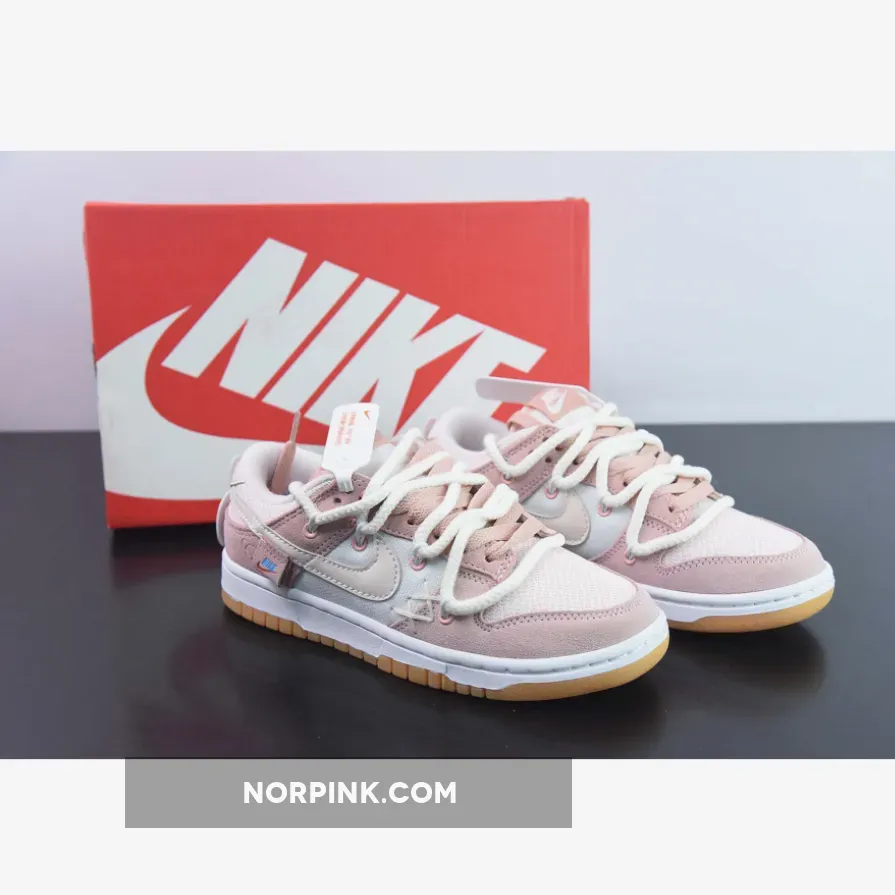 Custom Nike Dunk Low 'Panda' Black Pink For Sale - NorPink